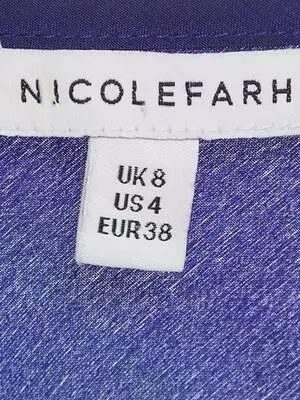 NICOLE FARHI Sleeveless Draped Top