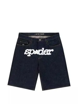 SP5DER V3 Logo Denim Shorts