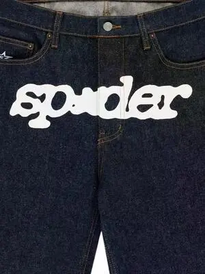 SP5DER V3 Logo Denim Shorts