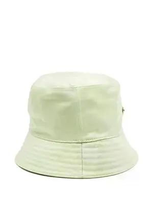 Prada Logo-plaque Bucket Hat - Green