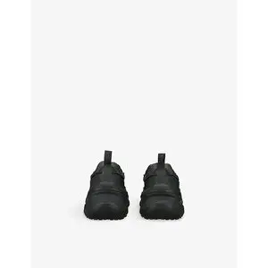 Moon Boot Lace Suede And Woven Trainers - Black