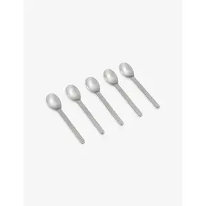 HAY Sunday Stainless-steel Spoons Set Of 5 - Stainless Steel