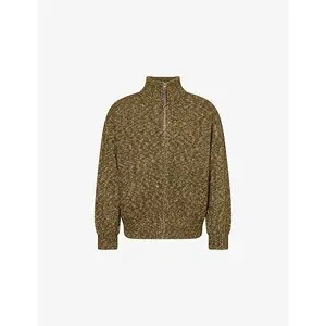 Loewe Anagram High-neck Knitted Cardigan