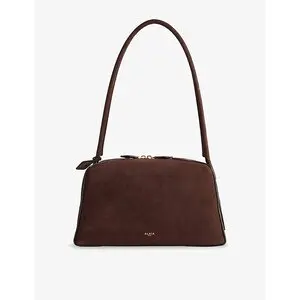 Alaïa Le Bouledogue Medium Leather Shoulder Bag - Brun Fonce