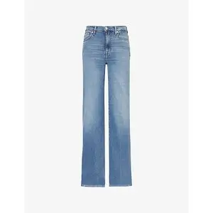 7 For All Mankind Modern Dojo Flared-leg Denim Jeans - Oceanstone