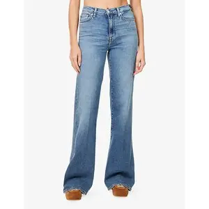 7 For All Mankind Modern Dojo Flared-leg Denim Jeans - Oceanstone