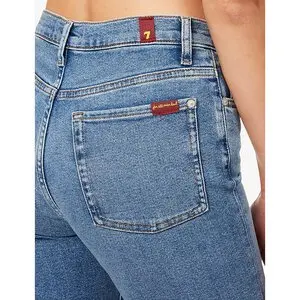 7 For All Mankind Modern Dojo Flared-leg Denim Jeans - Oceanstone