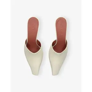 Amina Muaddi Jamie 80 Leather Mules