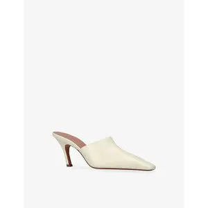 Amina Muaddi Jamie 80 Leather Mules