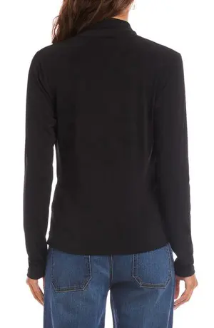 Karen Kane Travel Jersey Drape Cross Front Top