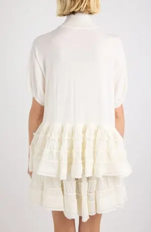 Alaïa Wool Blend Crinoline Sweater
