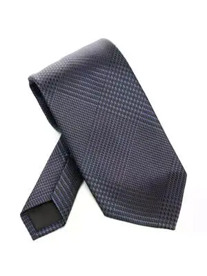 TOM FORD Patterned Silk Neck Tie - Blue