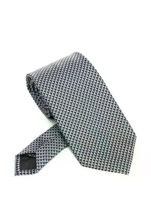 TOM FORD Patterned Neck Tie - Blue