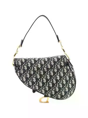 Dior Saddle Handbag Oblique Canvas Medium Shoulder Bag