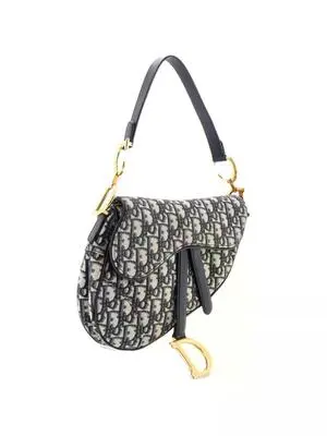 Dior Saddle Handbag Oblique Canvas Medium Shoulder Bag