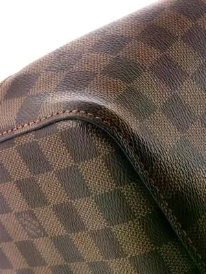 LOUIS VUITTON Néonoé Mm Bucket Bag Damier With Leather - Brown