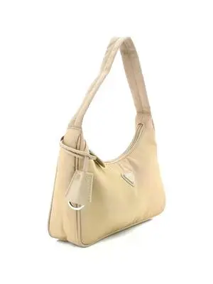 Prada Re-edition 2000 Tessuto Mini Hobo Bag - Neutrals