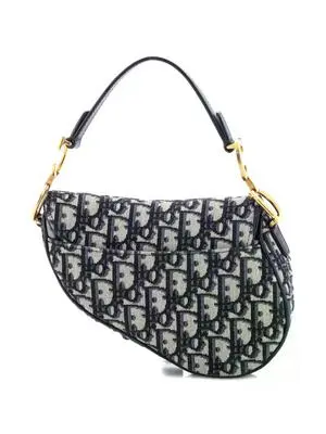 Dior Saddle Handbag Oblique Canvas Mini Shoulder Bag - Blue