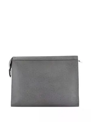 LOUIS VUITTON Pochette Voyage Panelled Taiga Leather Mm - Grey