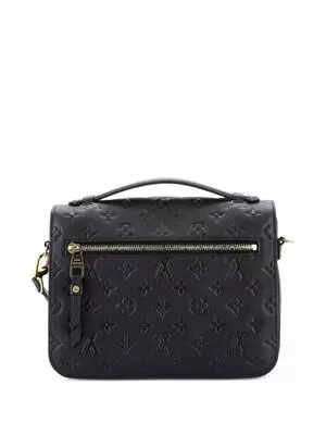 LOUIS VUITTON Pochette Metis Monogram Empreinte Leather Crossbody Bag - Black