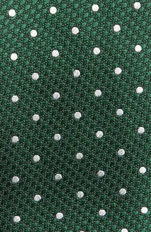 TOM FORD Microdot Silk Jacquard Neck Tie - Forest