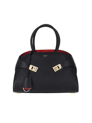 FERRAGAMO Hug Handbag - Black