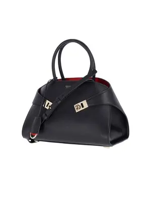 FERRAGAMO Hug Handbag - Black