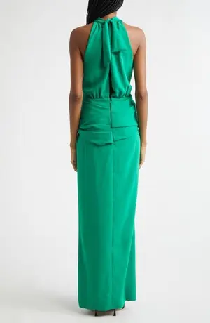 Johanna Ortiz Excepcionalidad Crepe Maxi Dress - Emerald