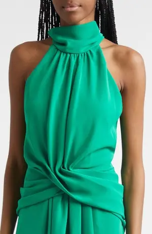 Johanna Ortiz Excepcionalidad Crepe Maxi Dress - Emerald