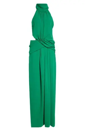 Johanna Ortiz Excepcionalidad Crepe Maxi Dress - Emerald