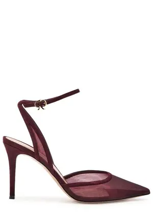 GIANVITO ROSSI Dorotea 85 Mesh Pumps