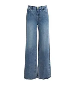 Sandro Wide-leg Denim Jeans