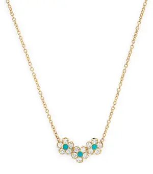 JENNIFER MEYER Mini Flower Pendant Necklace - Gold