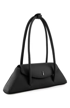 BEHNO Diana Leather Shoulder Bag - Black