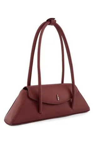 BEHNO Diana Leather Shoulder Bag - Brick