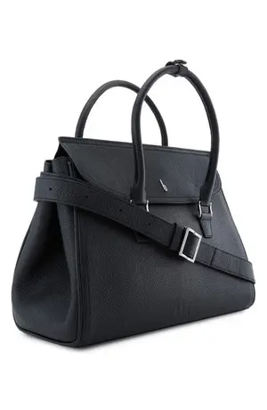 BEHNO Large Coco Pebble Leather Satchel