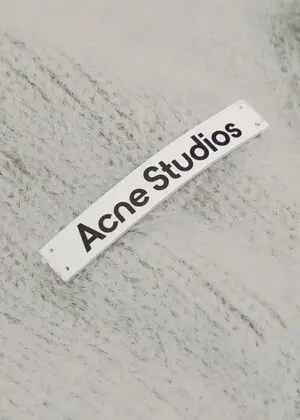 Acne Studios Hooded Brushed Mohair-blend Scarf - Grey