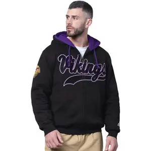 STARTER Minnesota Vikings Big Shot Full-zip Double Hoodie
