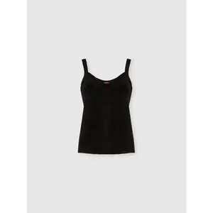 Missoni Sleeveless Zigzag Knit Top - Black