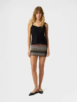 Missoni Sleeveless Zigzag Knit Top - Black