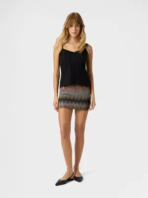 Missoni Sleeveless Zigzag Knit Top - Black