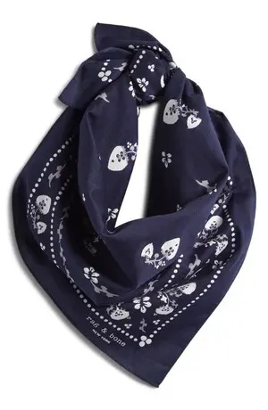 Rag & Bone Floral Western Bandana - Nvyfl