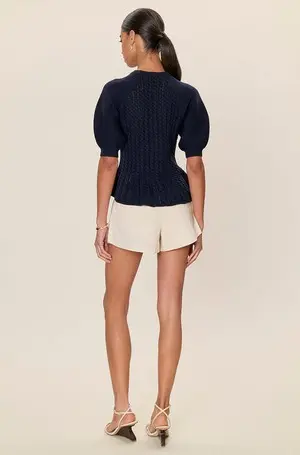 Rebecca Taylor Ella Knit Sweater - Navy