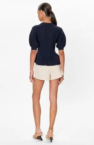 Rebecca Taylor Ella Knit Sweater - Navy