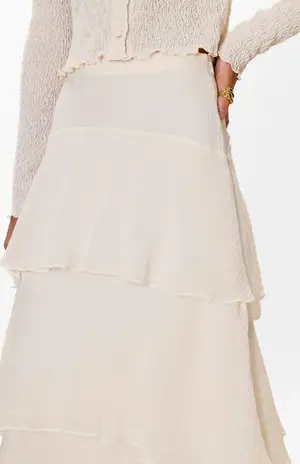 Rebecca Taylor Skye Tiered Midi Skirt