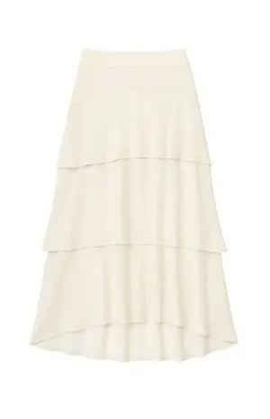 Rebecca Taylor Skye Tiered Midi Skirt