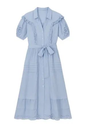 Rebecca Taylor Lorelai Shirt Dress - Chambray