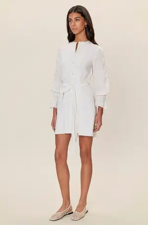 Rebecca Taylor Lorelai Tunic Dress - Ivory