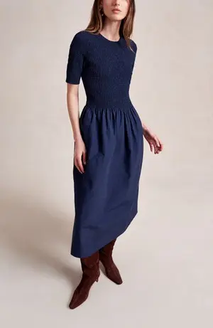 LA LIGNE Fit-and-flare Midi Dress
