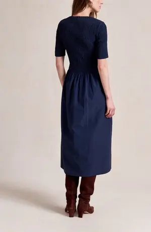 LA LIGNE Fit-and-flare Midi Dress